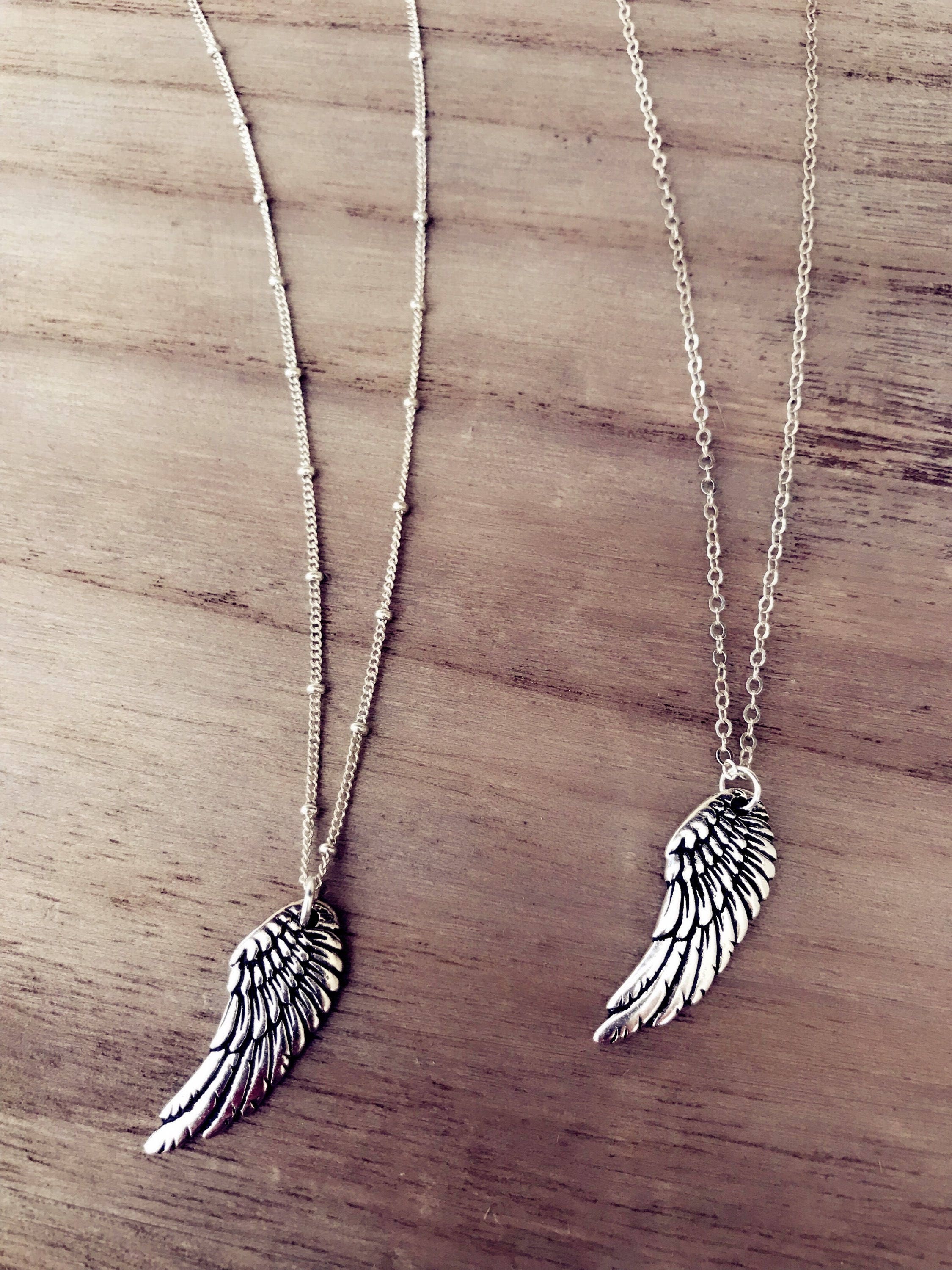 Sterling Silver Hoop Angel Wing Earring, Angel Wing Hood Earring ...