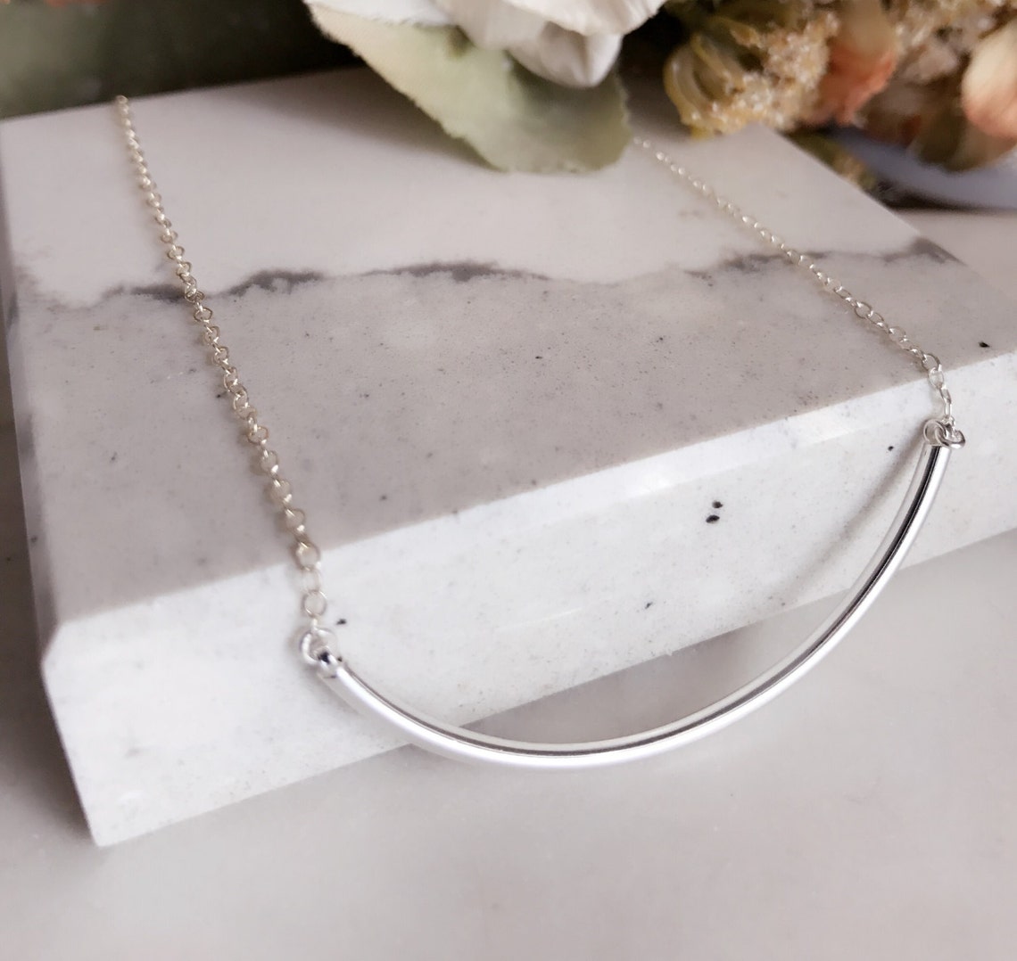 Tube Necklacegold Tube Necklace-silver Tube Necklacelong - Etsy