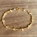 Skinny Thick Cross Chain, Gold Cross Bracelet, Finished Chain, Layering ...