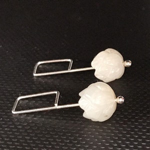 Oriental Chinese Jade Coin Sterling Silver Minimalist Simple - Etsy