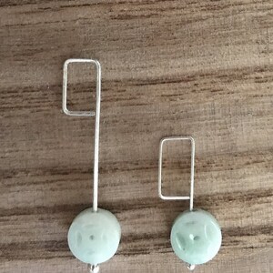 Oriental Chinese Jade Coin Sterling Silver Minimalist Simple - Etsy