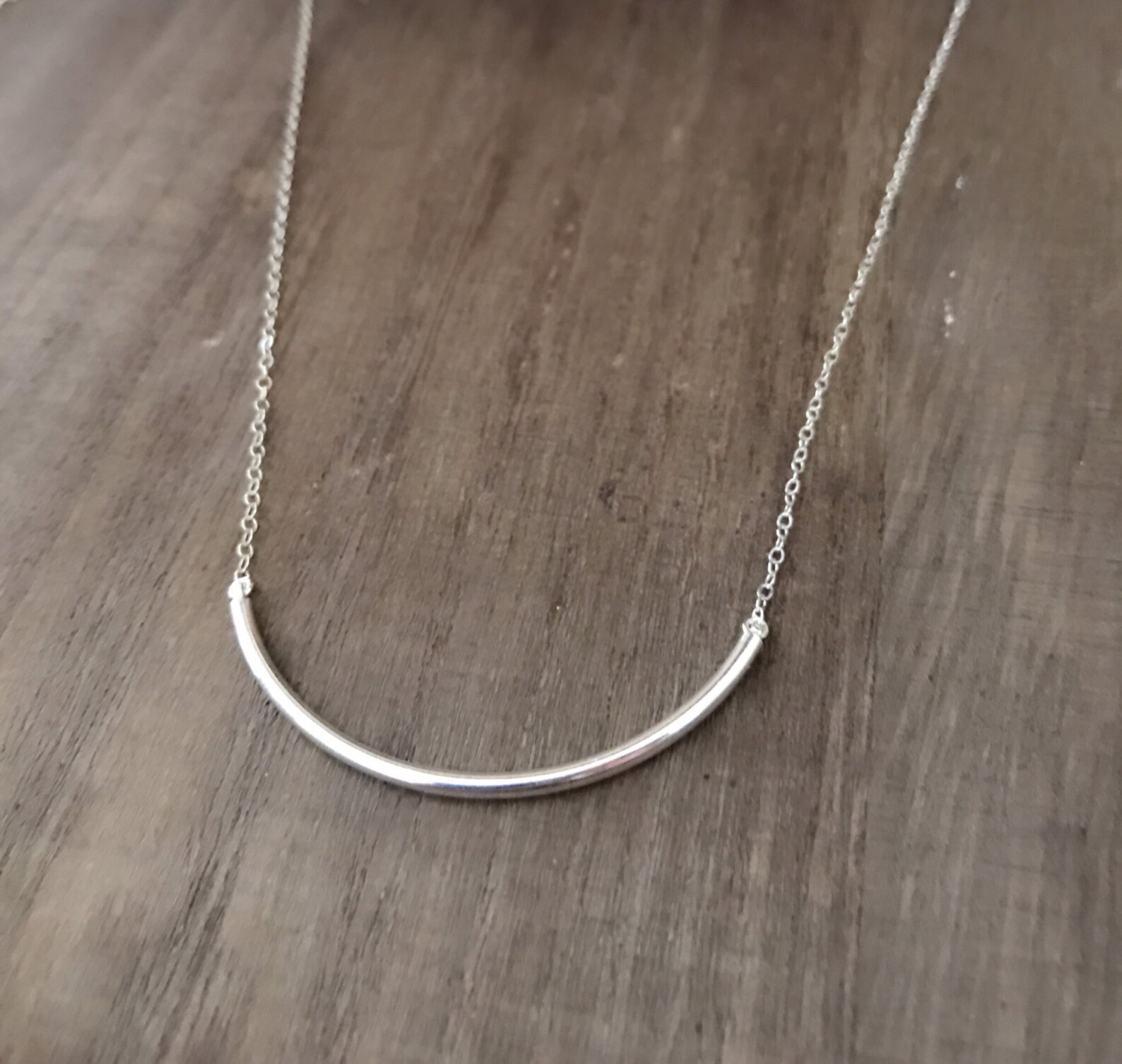 Tube NecklaceGold Tube Necklace-silver tube necklacelong | Etsy