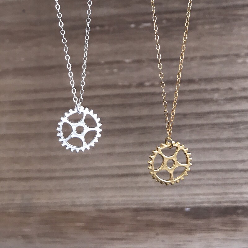 Gear Necklace - Etsy