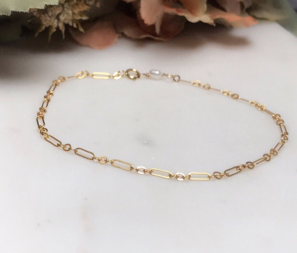 Gold Filled Jewelry Chain Long and Short Chain Bracelet | Etsy