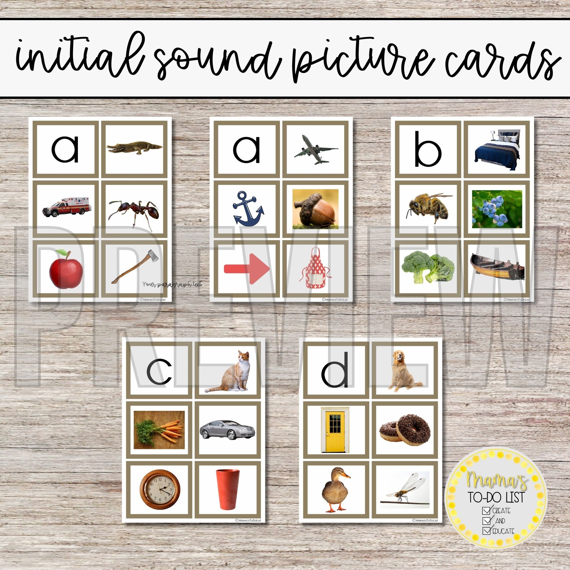Letter Sounds Printables Beginning Sound Printables Beginning Sound ...
