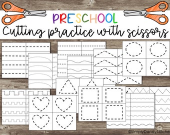 Summer Cut and Paste Activity Pack preschool Fine Motor - Etsy
