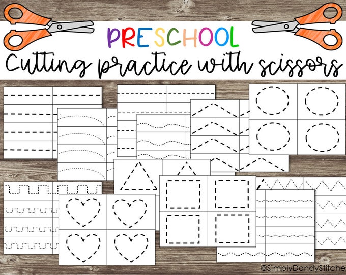 Colors Scissor Practice - Etsy