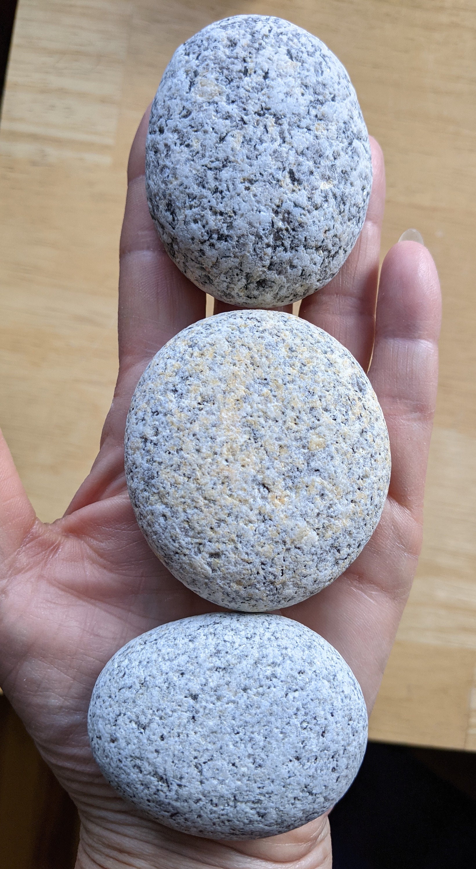 Smooth Granite Beach Stones Cairn Round Oval Natural Decor - Etsy