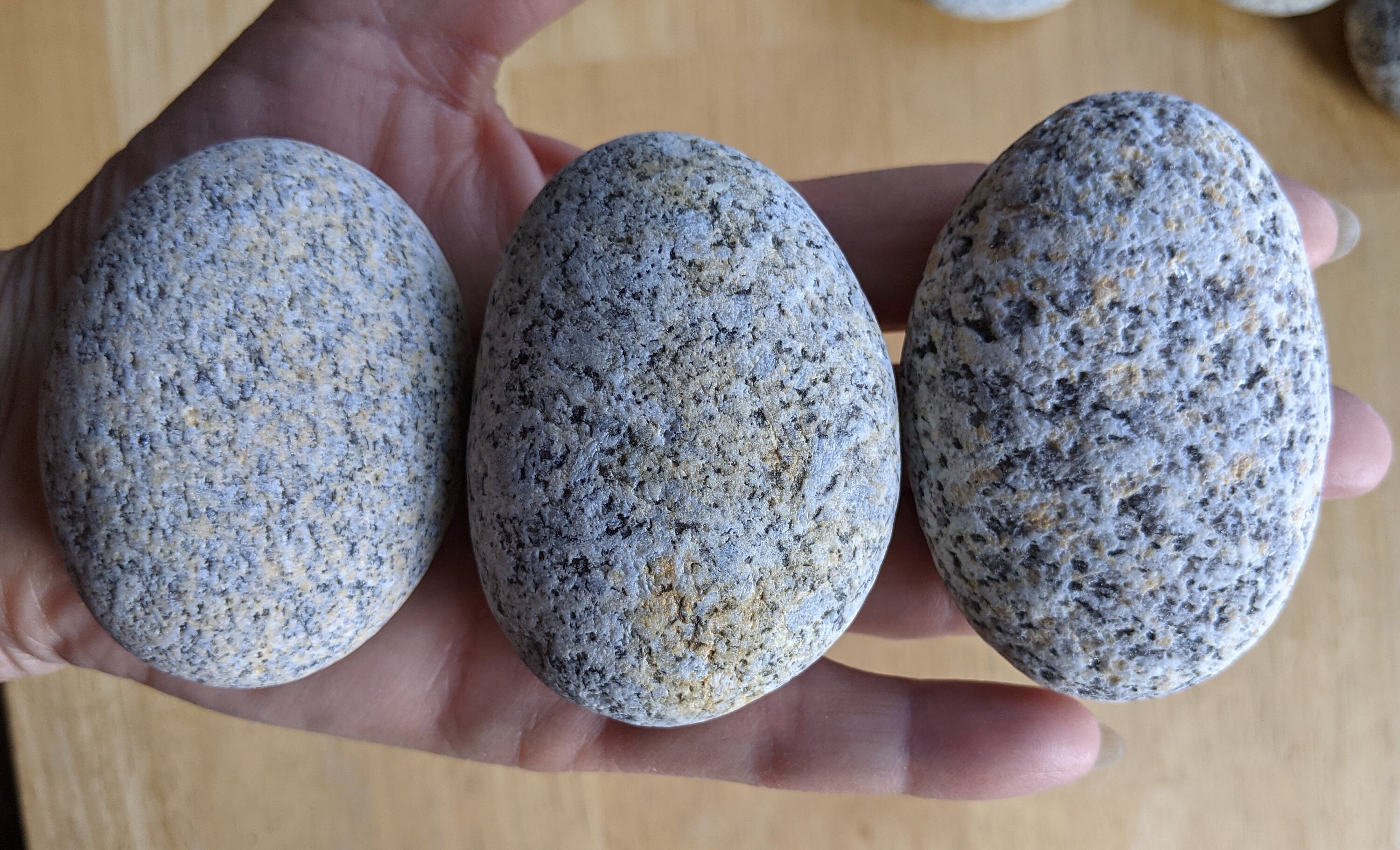 Smooth Granite Beach Stones Cairn Round Oval Natural Decor - Etsy