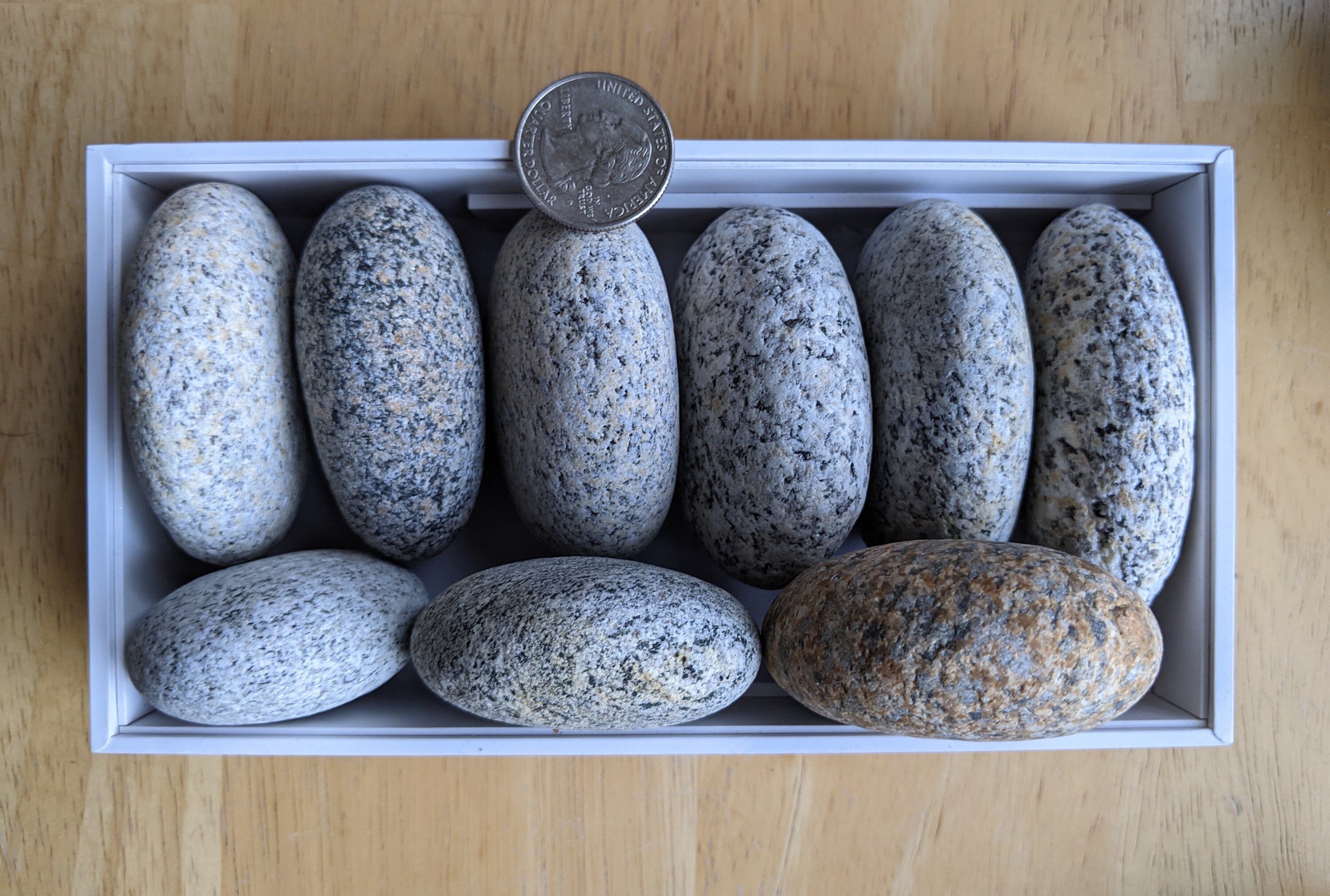 Smooth Granite Beach Stones Cairn Round Oval Natural Decor - Etsy