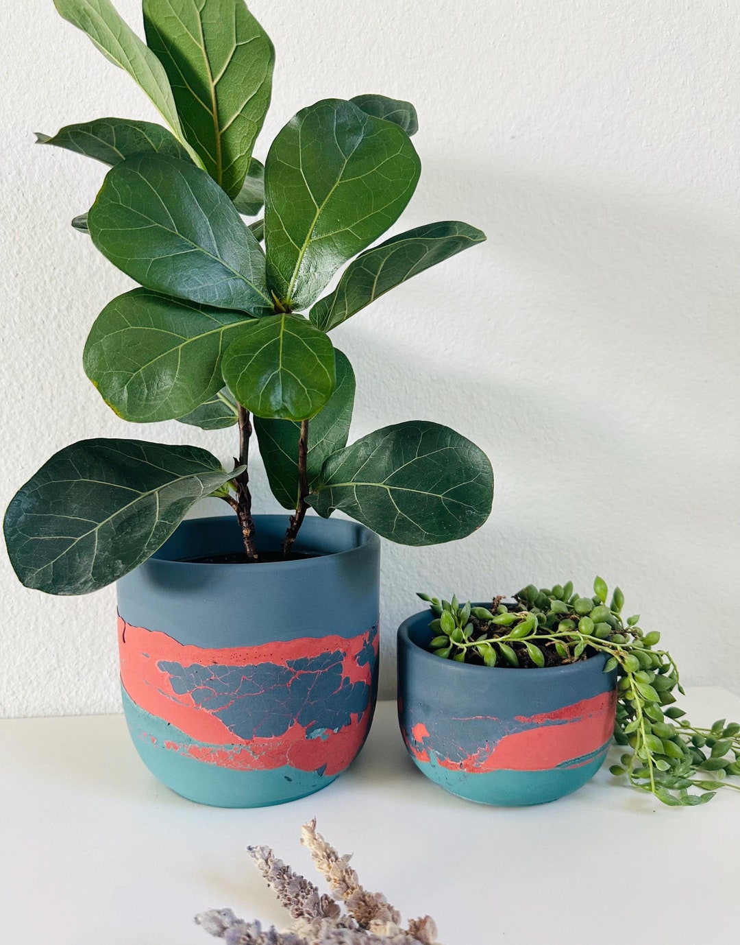 Beside Me Planter | Layered Concrete Planter | Tulip Shaped Plant Pot ...
