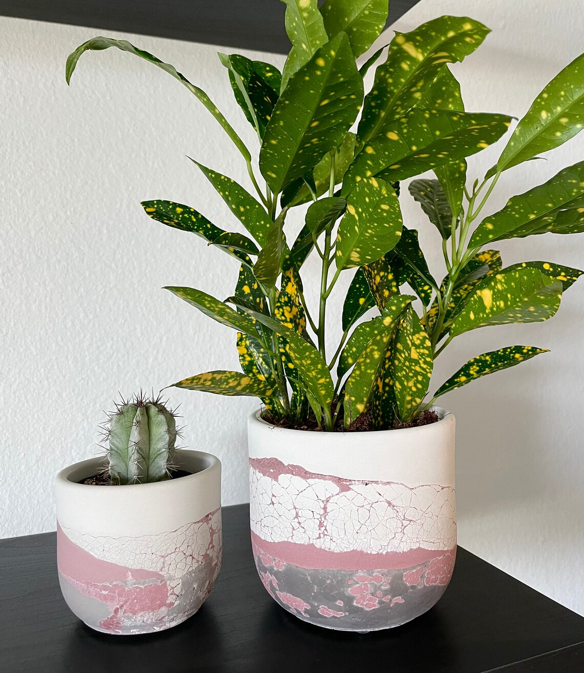 Comfort Planter Mauve Layered Concrete Planter - Etsy