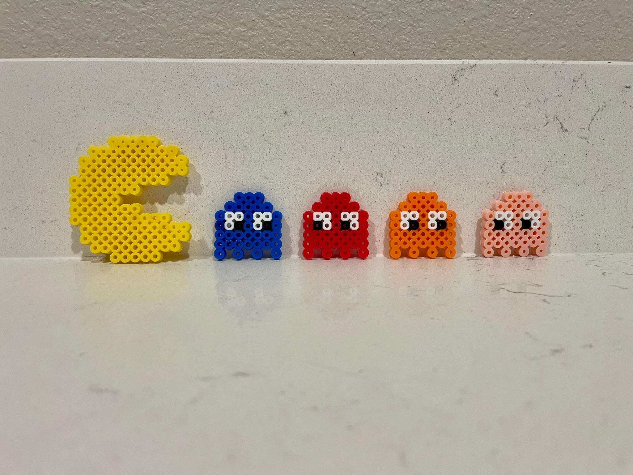 Pac Man and Ghosts Perler Bead - Etsy