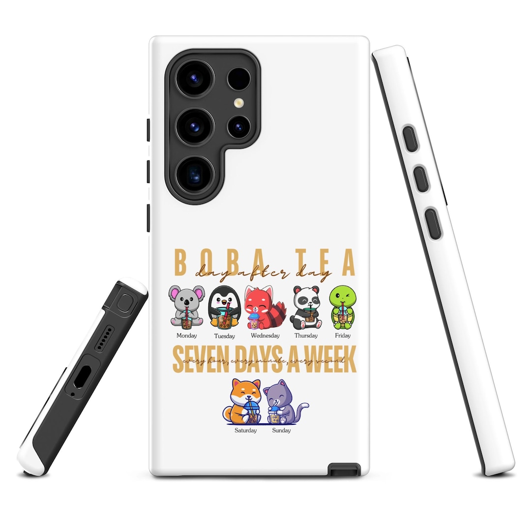Boba Tea Tough Case for Samsung® Galaxy (models S10, S20, S21, S22, S23 ...