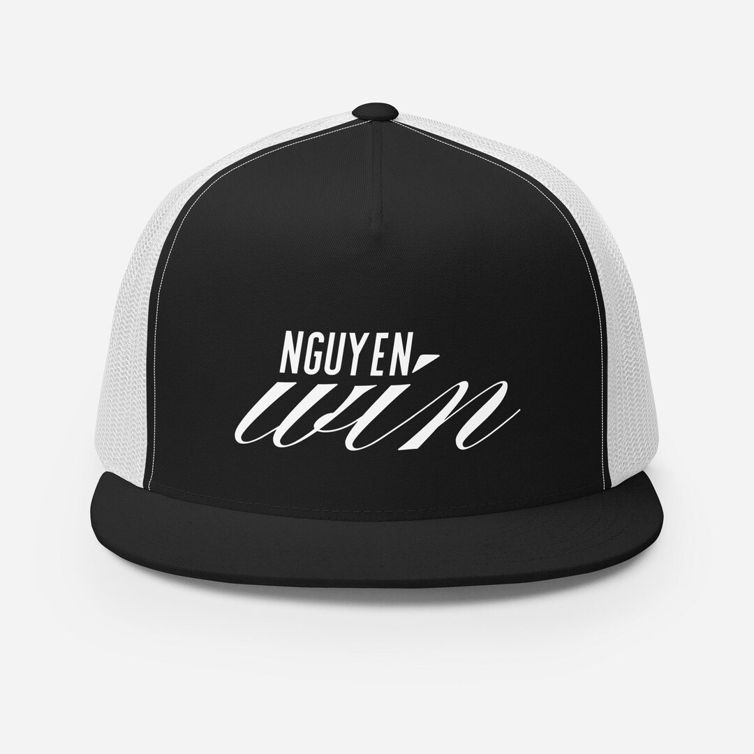NGUYEN Win Trucker Cap (white Font)| Adjustable Mesh Snapback | Fun ...