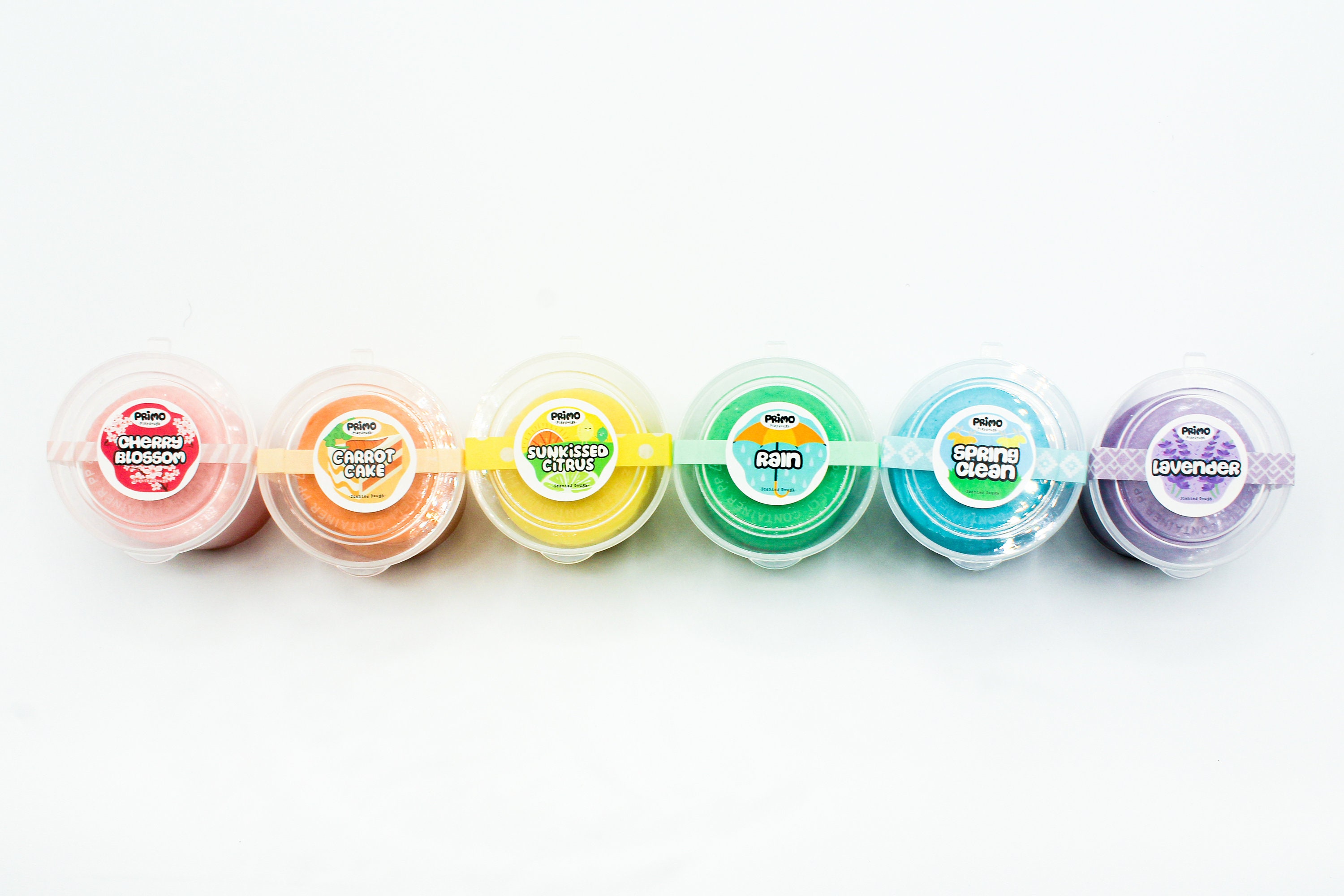 Spring Scented Playdough Gift Box: Pastel Colors, Non-toxic, Kids Party ...