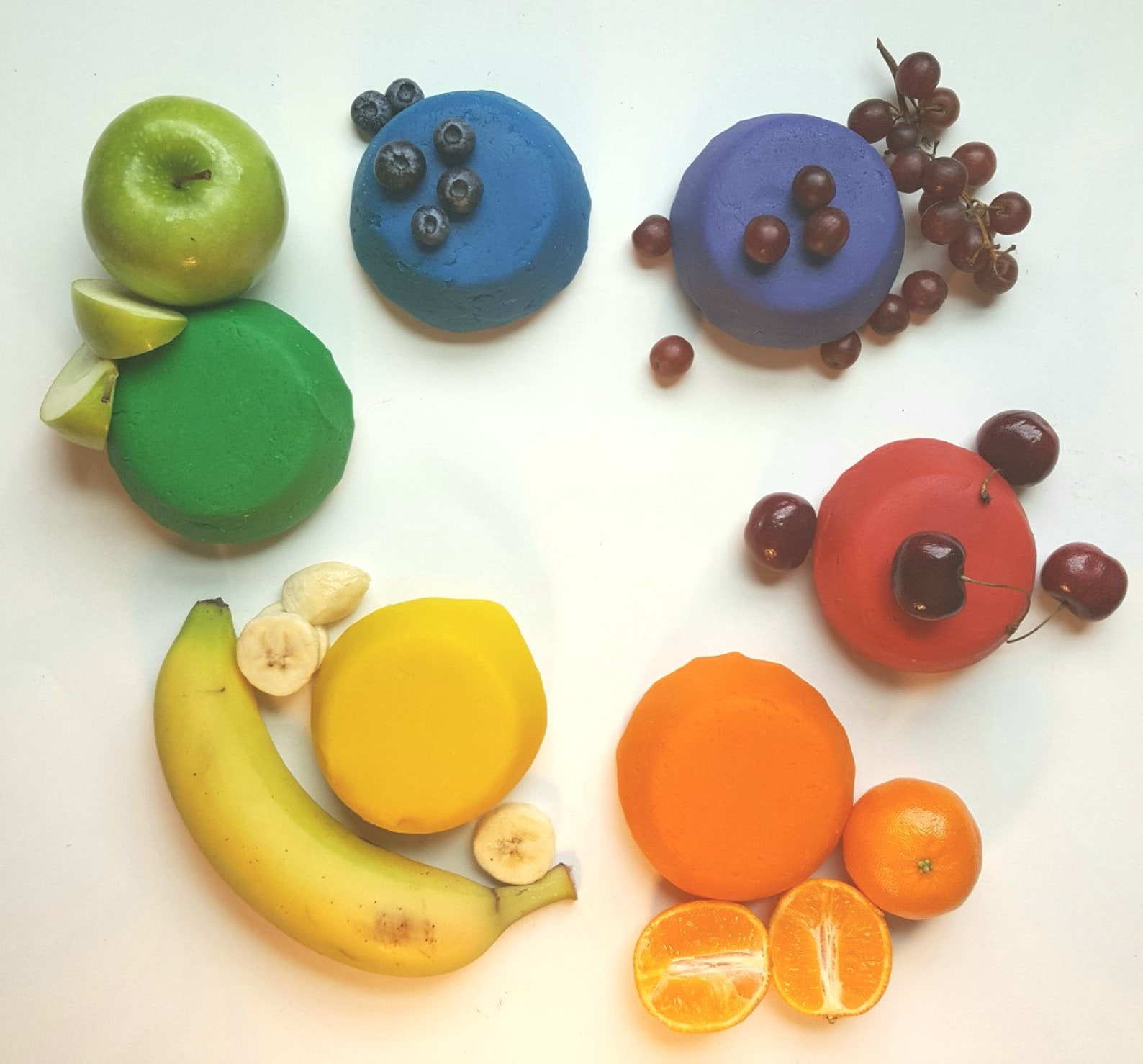 Rainbow 6-pack Scented Playdough With Fruit Scents - Play Dough, Play ...