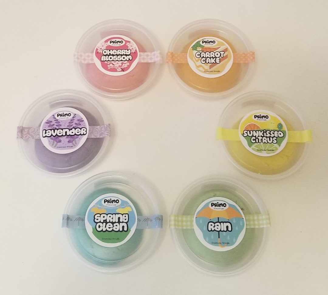 Spring 6-pack Scented Playdough With Pastel Colors & Spring Scents ...