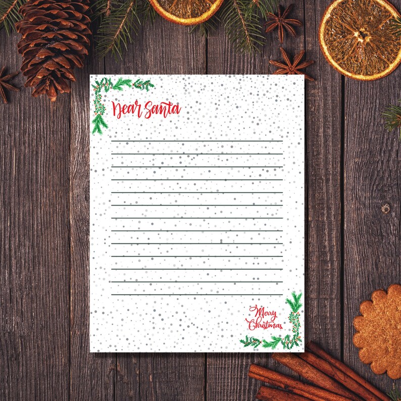 Dear Santa Template Letter, Kids Letter to Santa, Fun Christmas ...