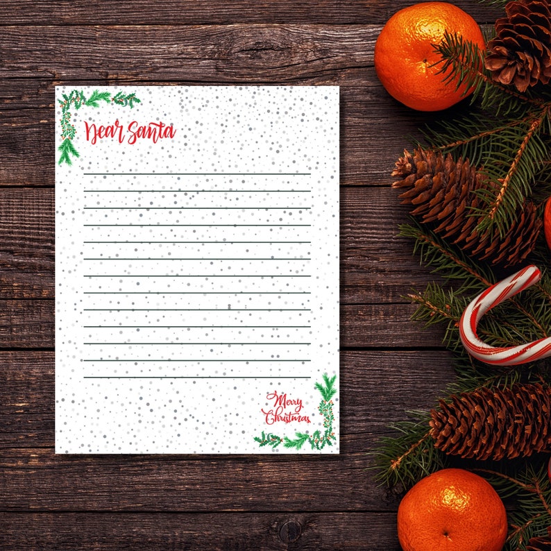Dear Santa Template Letter, Kids Letter to Santa, Fun Christmas ...