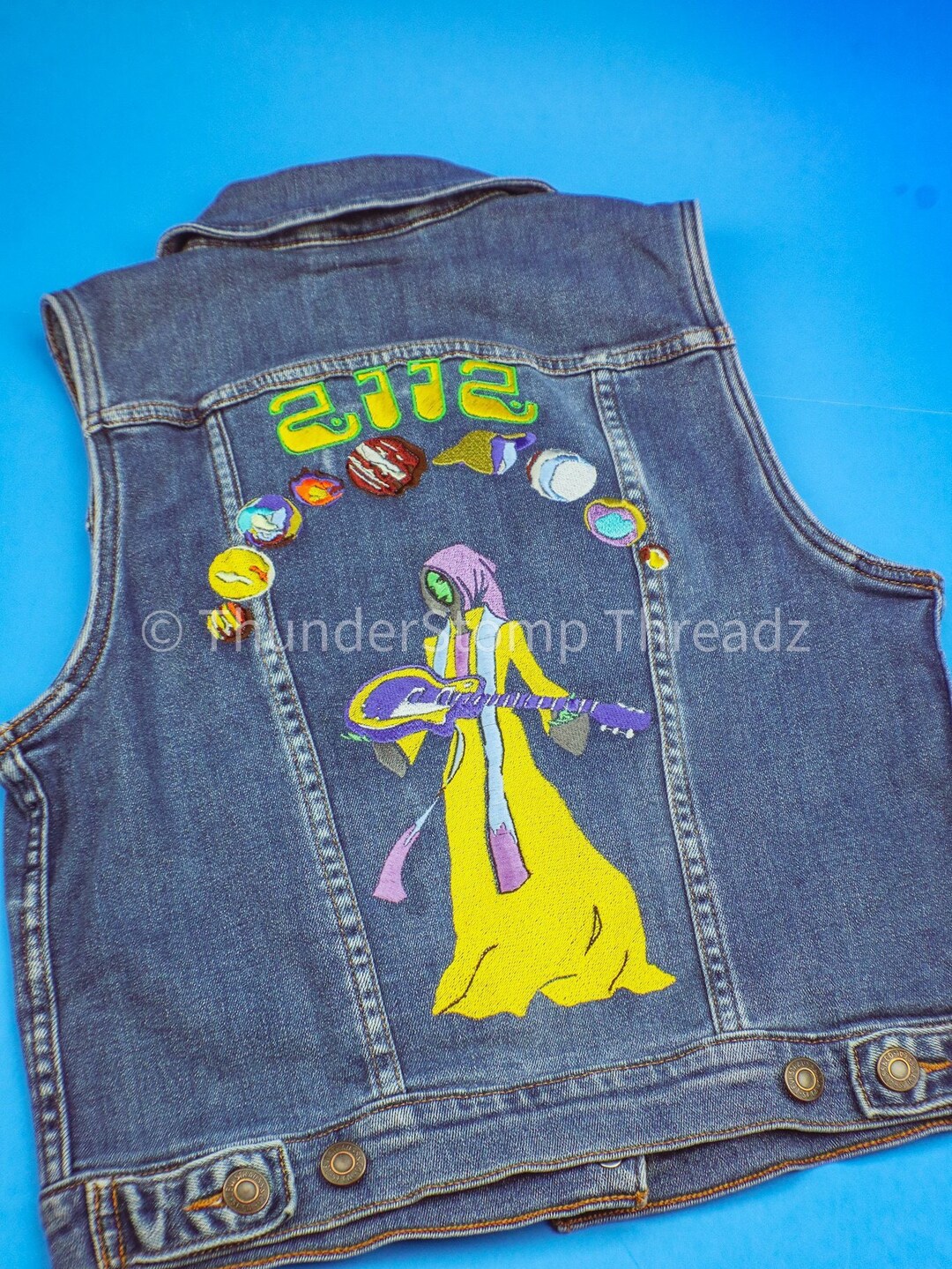 Rush Temples of Syrinx Embroidered Custom | Rush Band Inspired Jacket ...