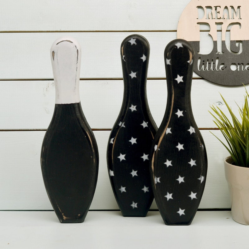 Wood Bowling Pin - Etsy