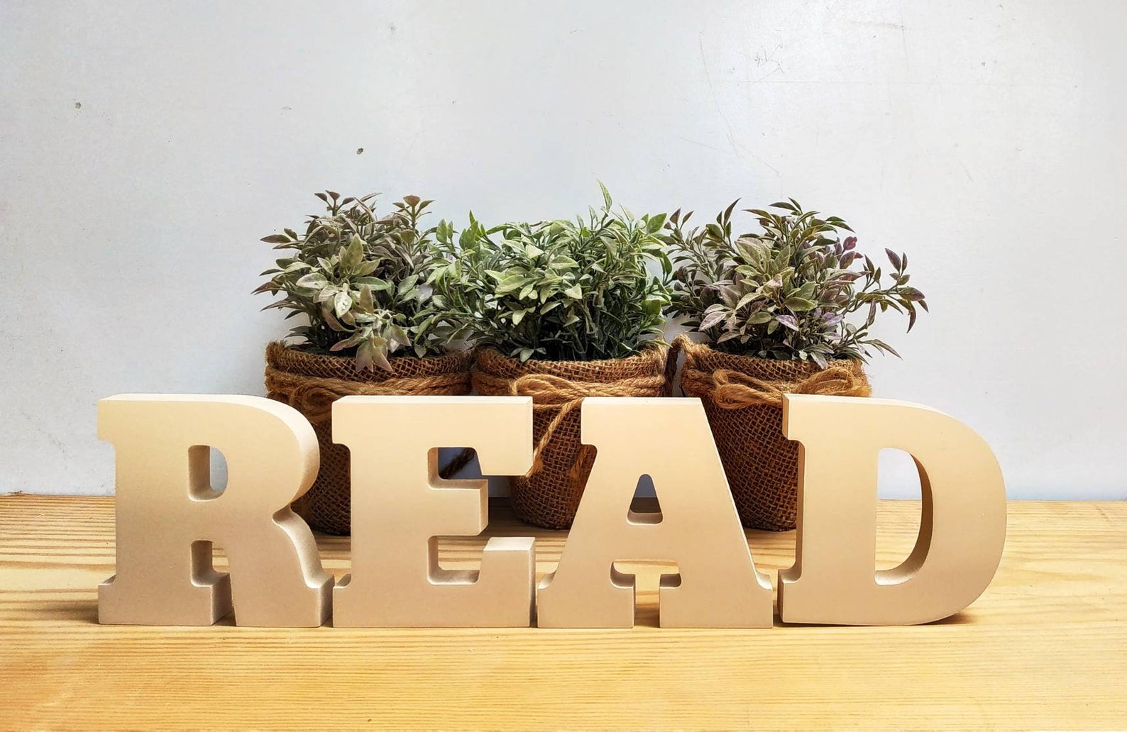 READ Sign Shelf Sitter READ Free Standing Letters READ Wood - Etsy