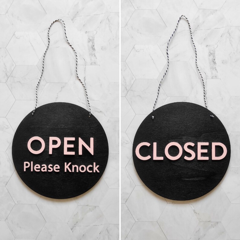 Personalized Open Sign Double Sided Sign Business Signs | Etsy