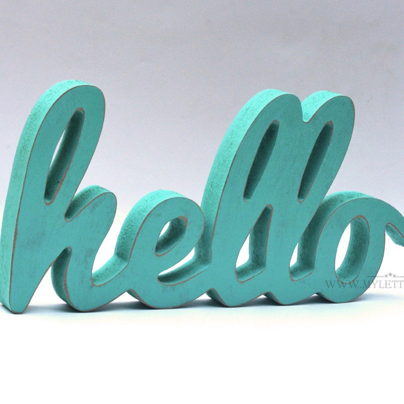 Hello Sign - Etsy