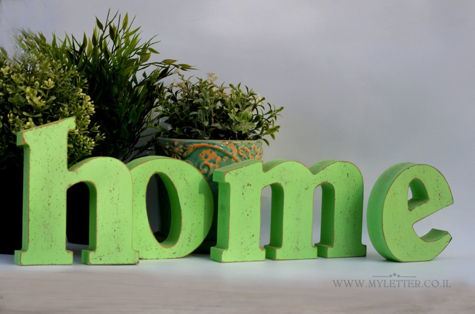 HOME Free Standing Wooden Letters Rustic Letters Shelf - Etsy