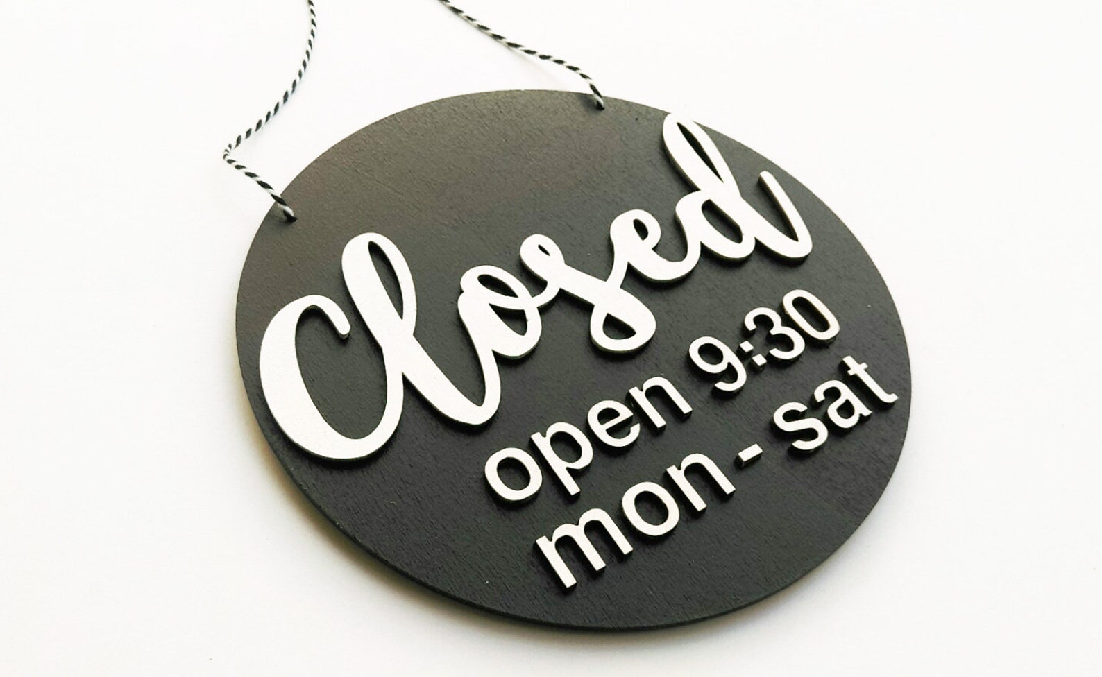 Custom Open Closed Big Wood Sign, Personalized Business Signs, Boutique ...