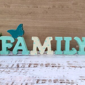 Family Sign Free Standing Letters, Home Decor Gifts - Etsy