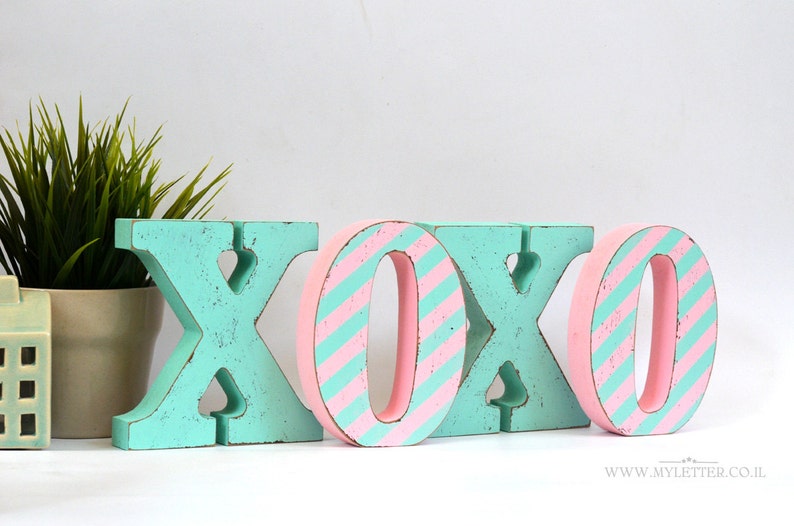 XO Wooden Letters | Nursery Sign | XOXO Wooden Letters | Nursery ...