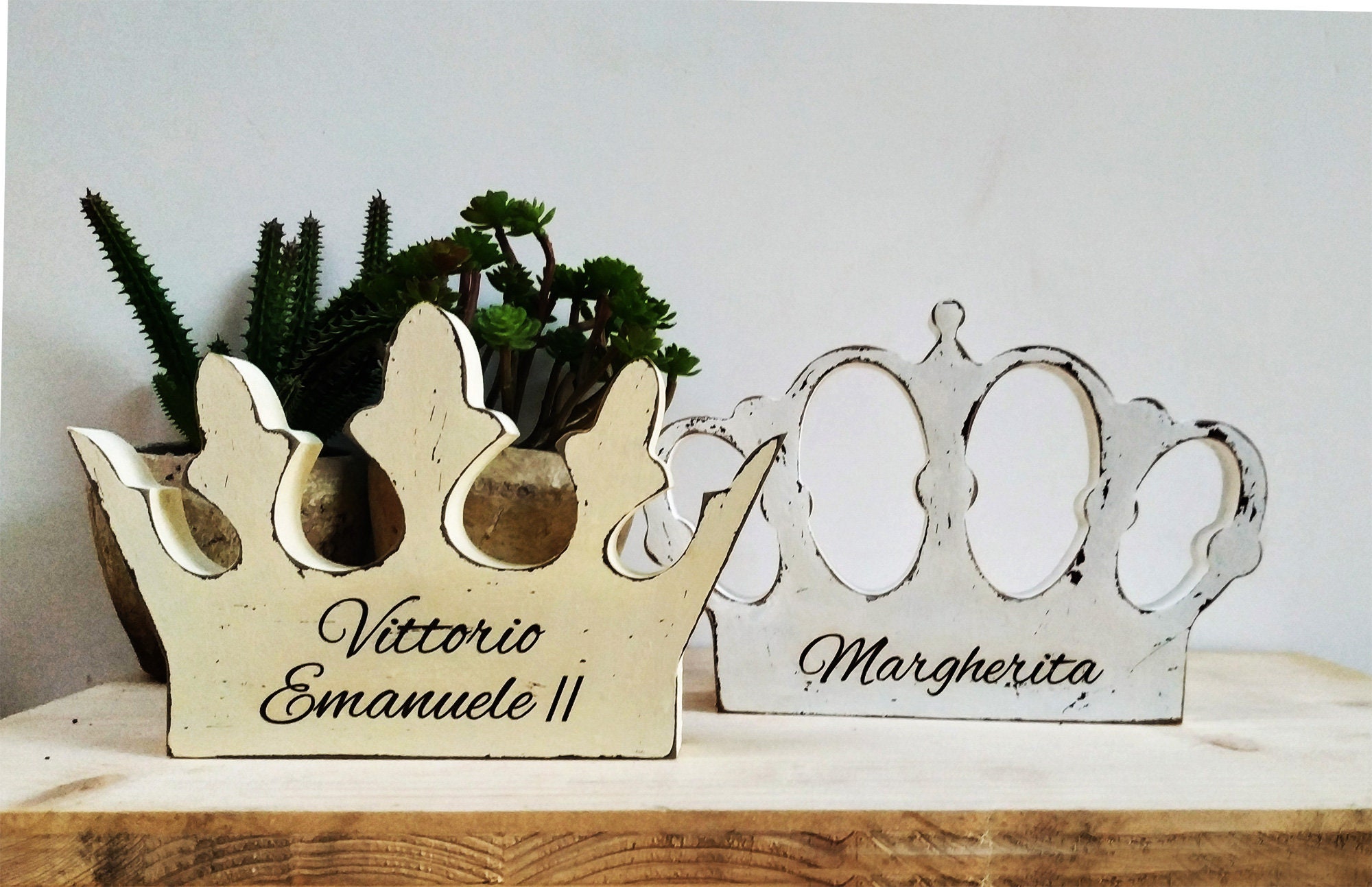 Personalized Crown Decor, King and Queen Wedding, Top Table Sign ...