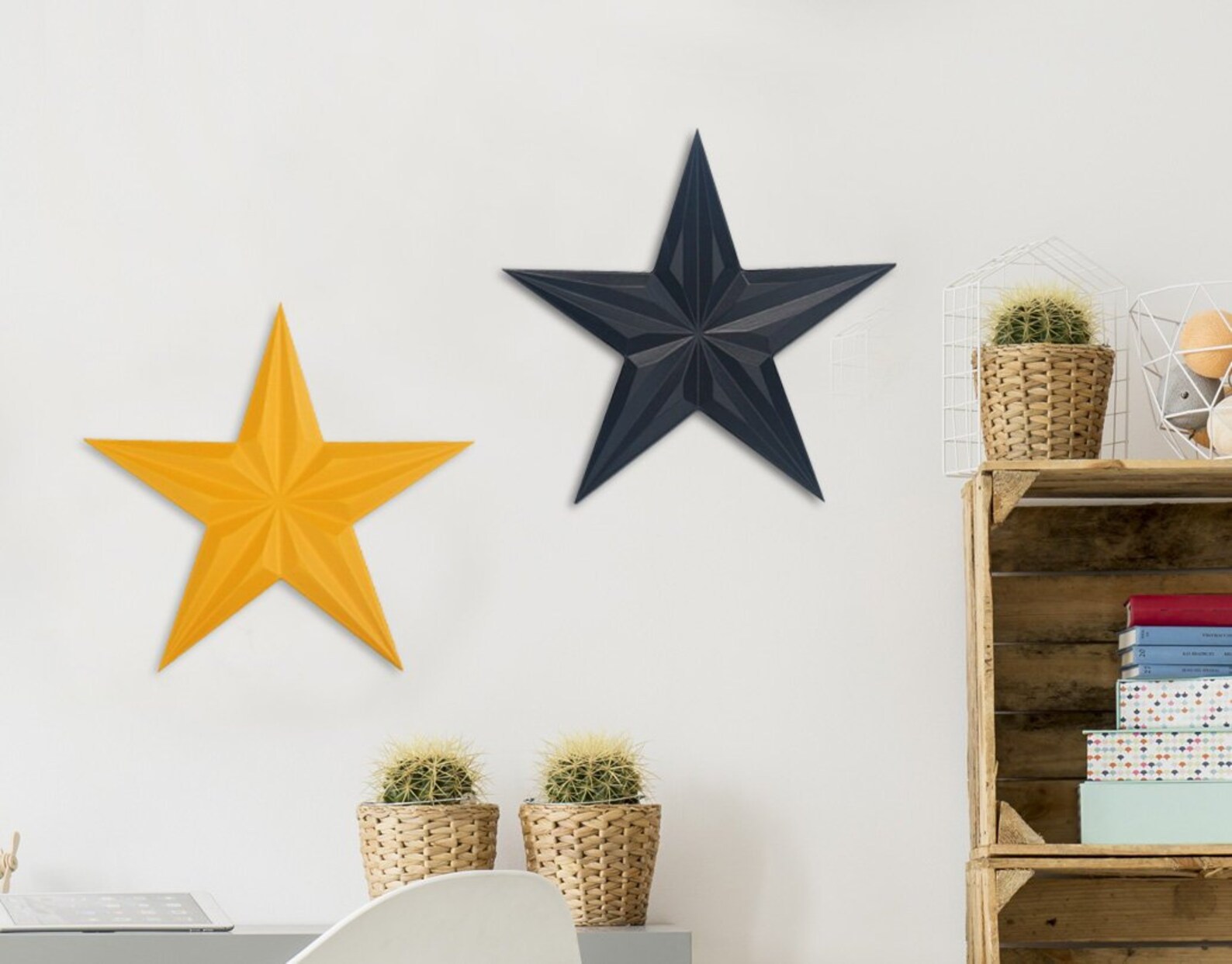 Star Wall Decor Americana Wall Hanging Modern Home Art - Etsy