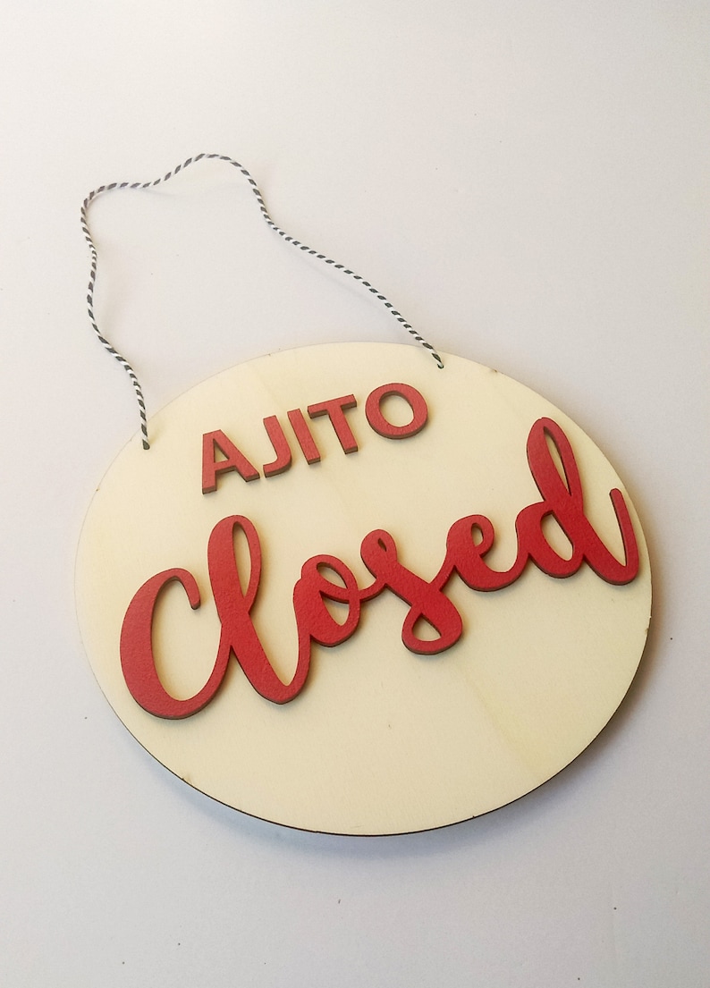 Custom Open Closed Big Wood Sign Personalized Business Signs - Etsy