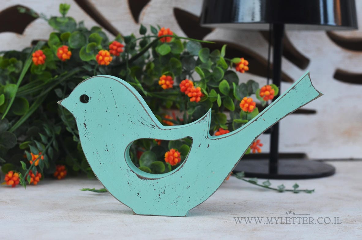 Wood Bird Freestanding Rustic Bird Birds Nursery Decor - Etsy