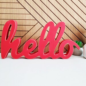 Hello Sign | Hello Wooden Letters | Rustic Letters | Hello Shabby ...