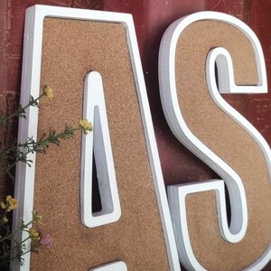 Personalized Pin Board, Cork Board Letter, Office Decor, Gift for Boss ...