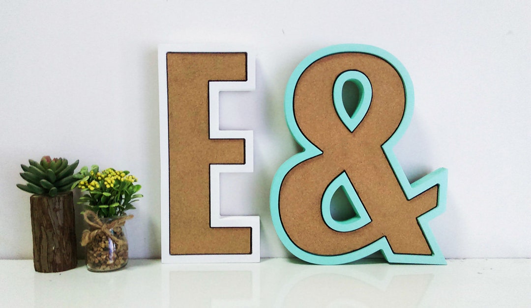Personalized Pin Board, Cork Board Letter, Office Decor, Gift for Boss ...