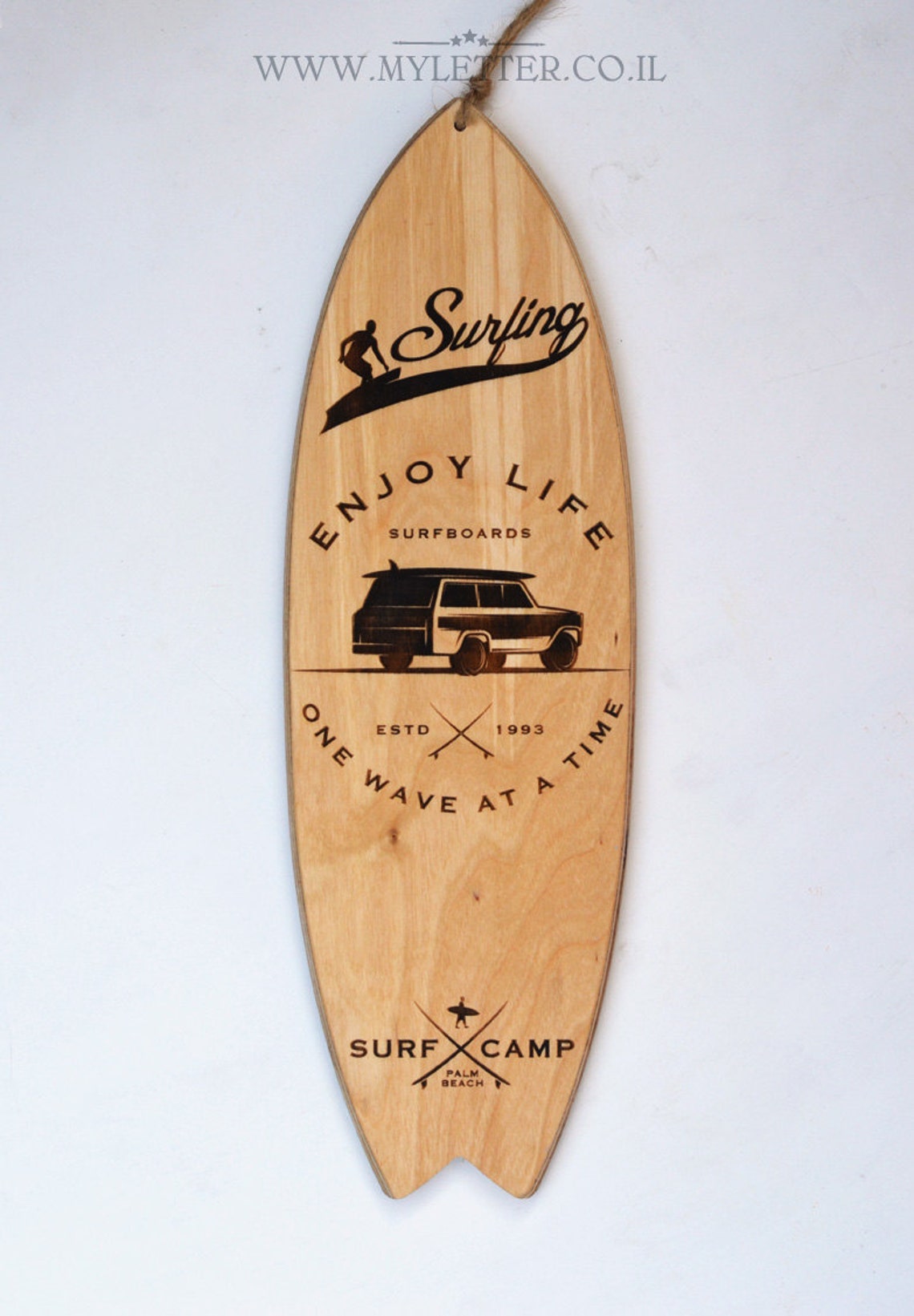 Surfboard Sign Surfboard Wall Decor Surfboard Wall Art - Etsy