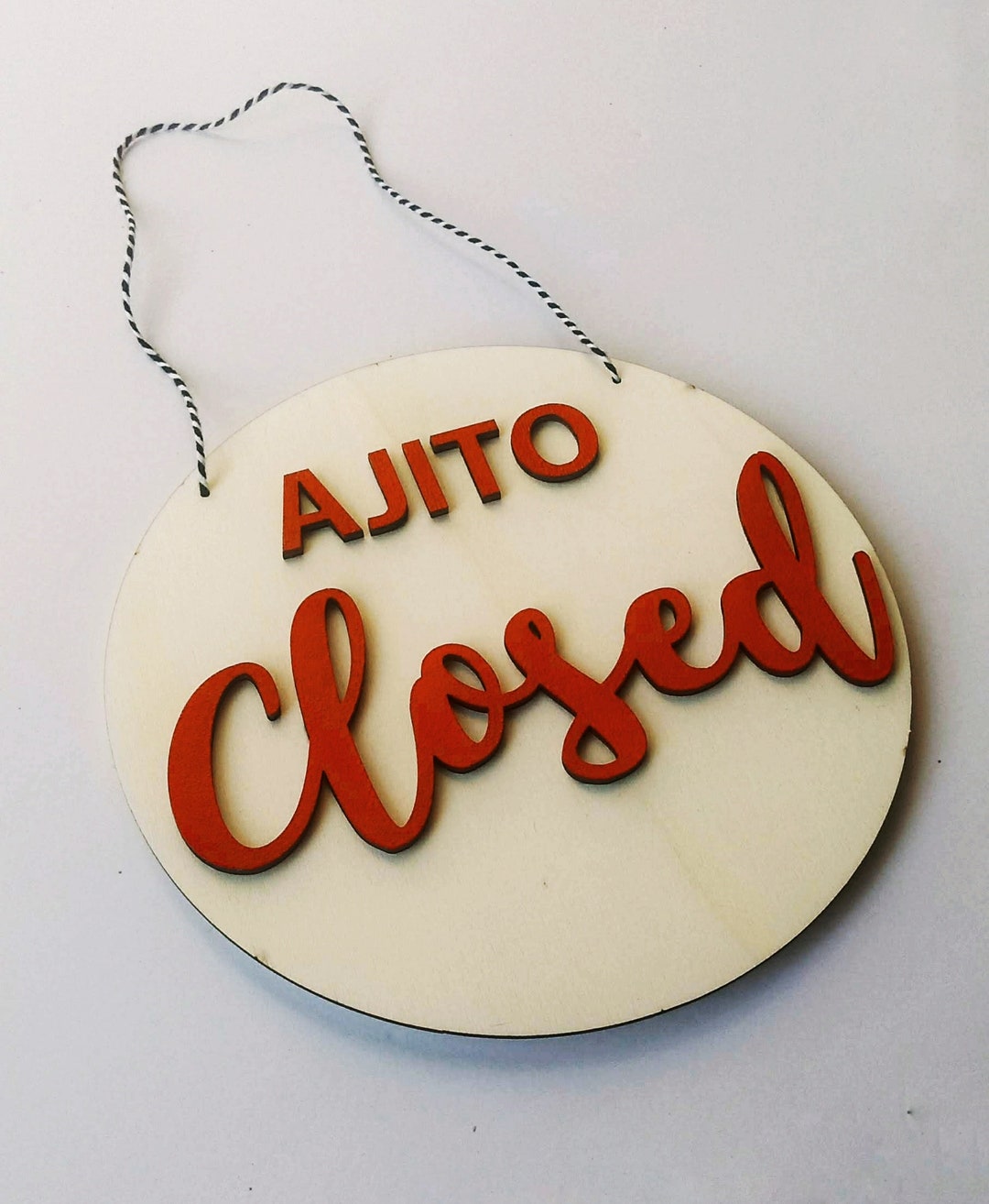 Personalized Business Double Sided Sign, Open Closed Door Sign, Custom ...