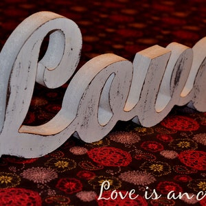 Love Sign Rustic Wooden Letters, Rustic, Love Letters Word, Love Shabby ...