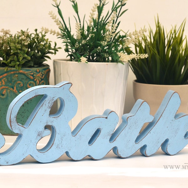 Bathroom Stand Alone Signs - Etsy