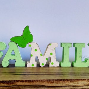 Family Sign Free Standing Letters, Home Decor Gifts - Etsy