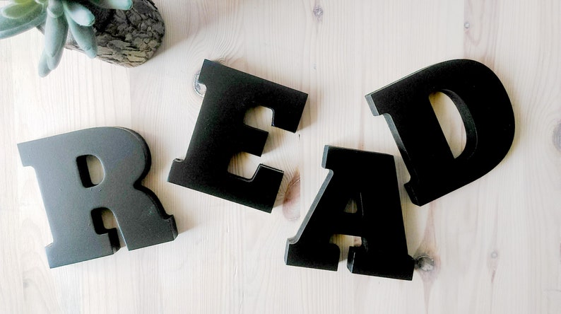 Custom Wooden Letters Painted Freestanding Personalized Name | Etsy