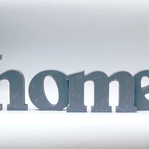 HOME Wood Sign, Free Standing Wooden Letters, Rustic Home Letters ...
