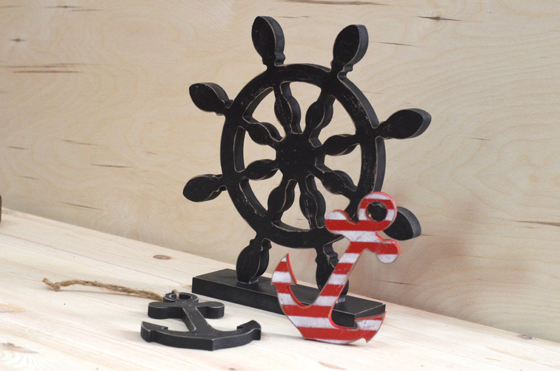 Nautical birthday centerpieces Nautical Table Decor Ship wheel | Etsy