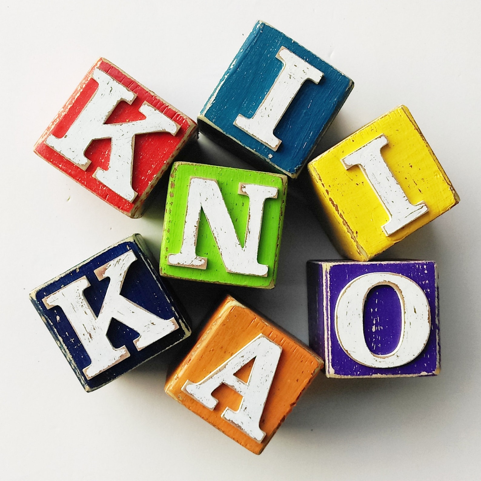 Personalized Letter Blocks Nursery Decor Wooden Blocks - Etsy