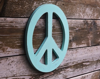 Wood Peace Sign - Etsy